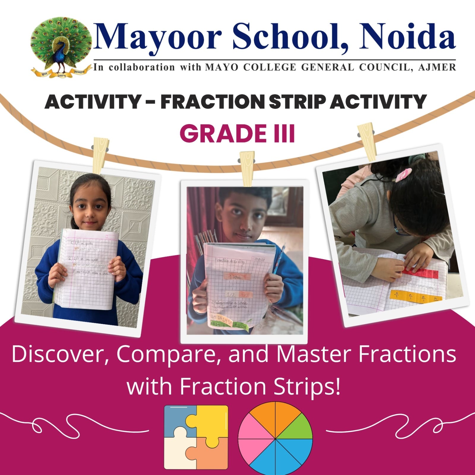 Master Fractions Using Fraction Strips | Mayoor School